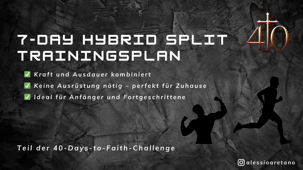 7-Day Hybrid Split – Dein effektiver Trainingsplan für Zuhause
