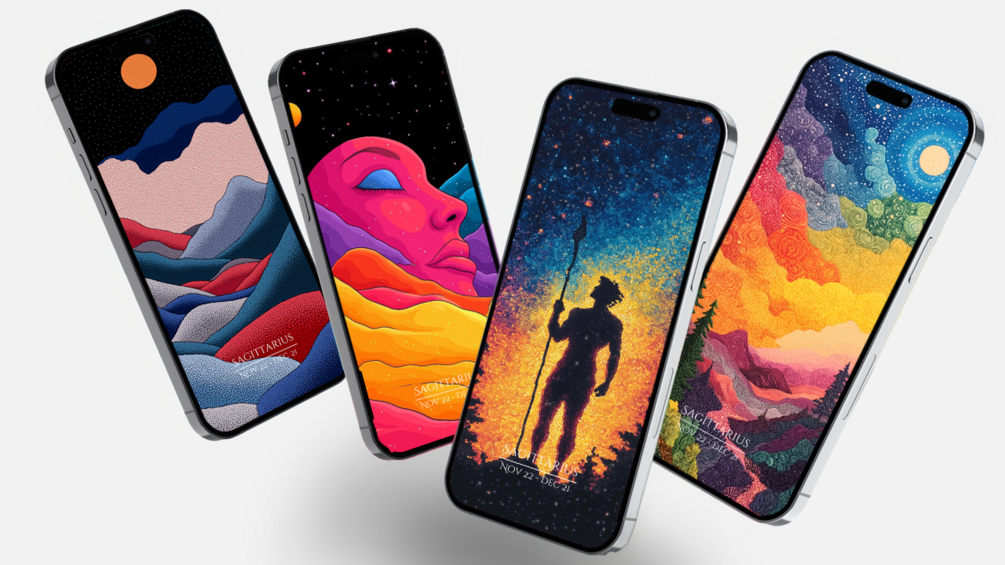 Adventurous Sagittarius Zodiac Wallpaper Set (8) iOS & Android ...