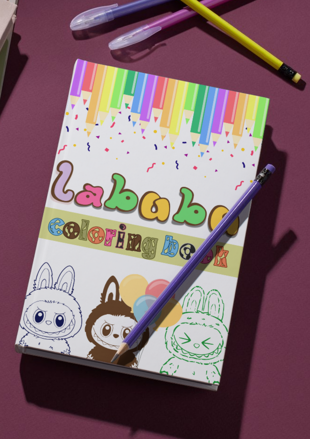 Labubu Coloring book for kid!