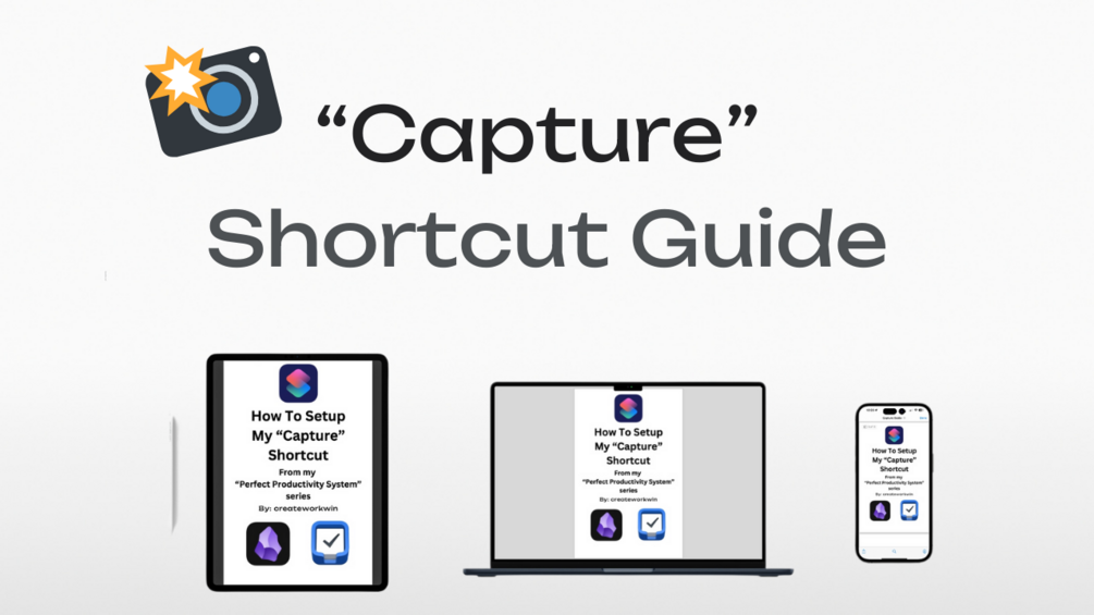 Copy My "Capture" Siri Shortcut - GUIDE