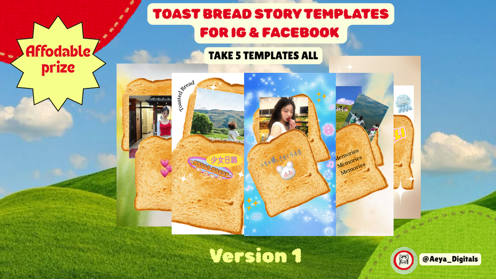 TOAST BREAD INSTAGRAM STORY TEMPLATE ver. 1