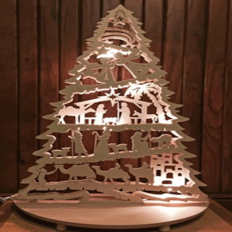 Trees Christmas Snowflake cdr Digital cdr Craft Hanging templates ...