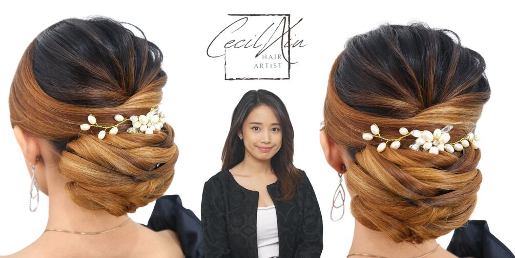 Simple textured Lowbun hair tutorial