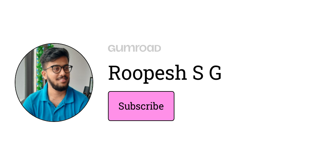 Roopesh S G