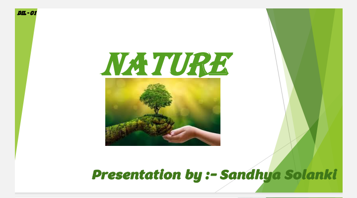 Ppt on nature