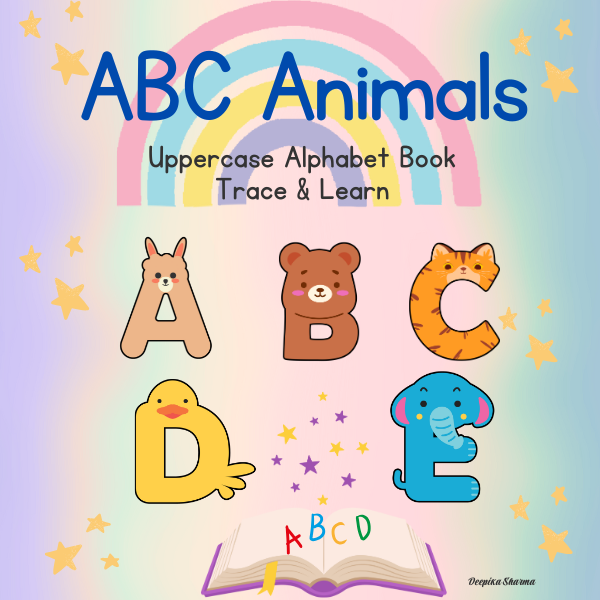 "ABC Animals Bundle - Uppercase+lowercase alphabet tracing book"