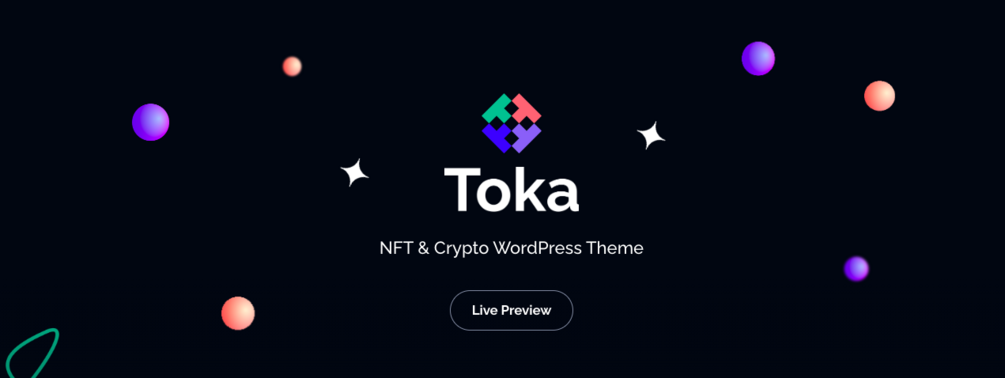 Toka - NFT & Crypto WordPress Theme