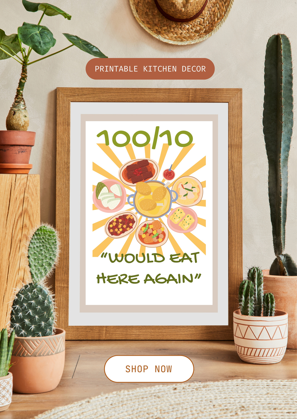 cute quote kitchen wall print, Digital Download Print, Trendy Wall ...