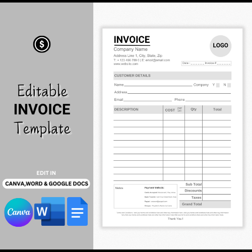 Best Simply Invoice 2025 - Canva Template