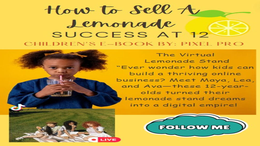 Children's E-Book How To Sell A Lemonade Meet "Ava, Lea, and Maya: The ...