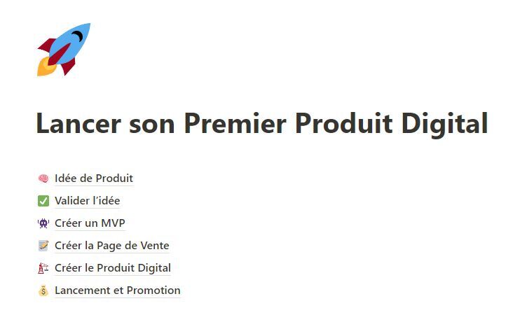 Lancer son Premier Produit Digital
