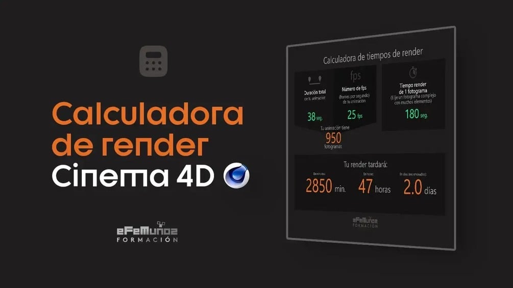 Calculadora de render / Render time calculator