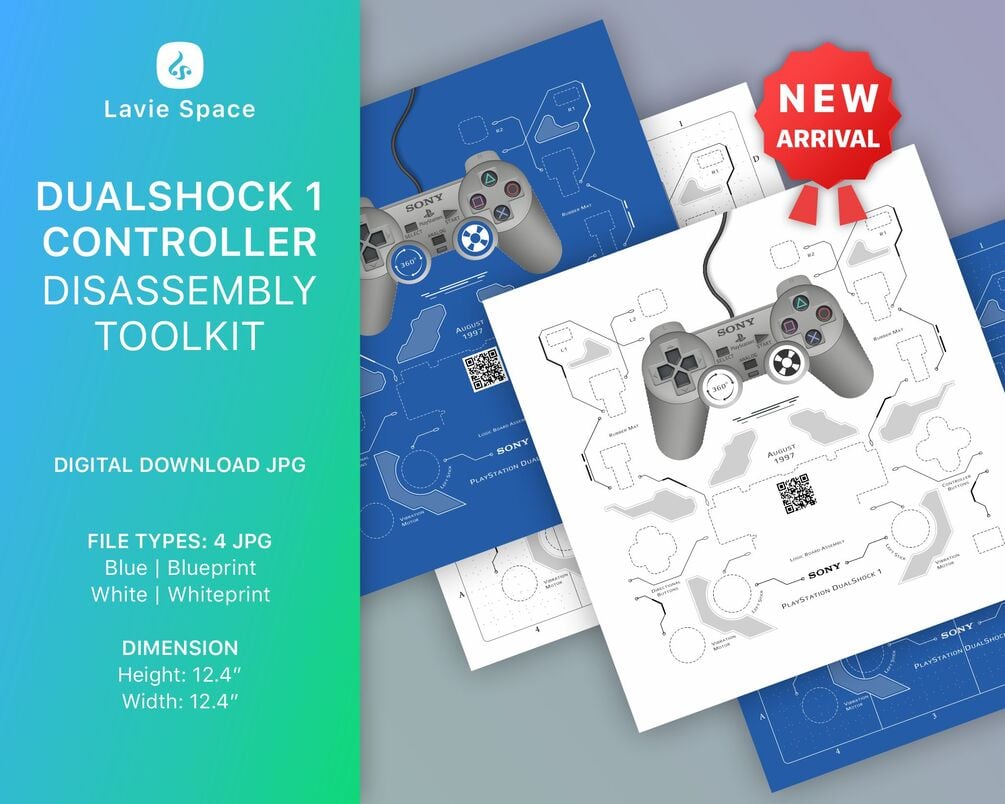 Teardown Templates for DualShock Controller