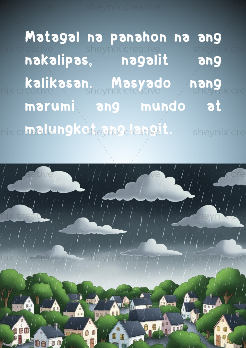 ANG ALAMAT NG BAHAGHARI (TAGALOG VERSION) Printable Childrens book with ...