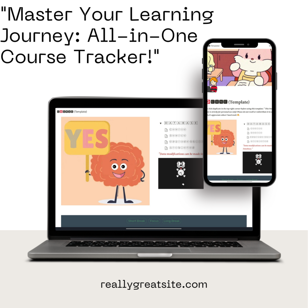 "Master Your Learning Journey: All-in-One Course Tracker!"