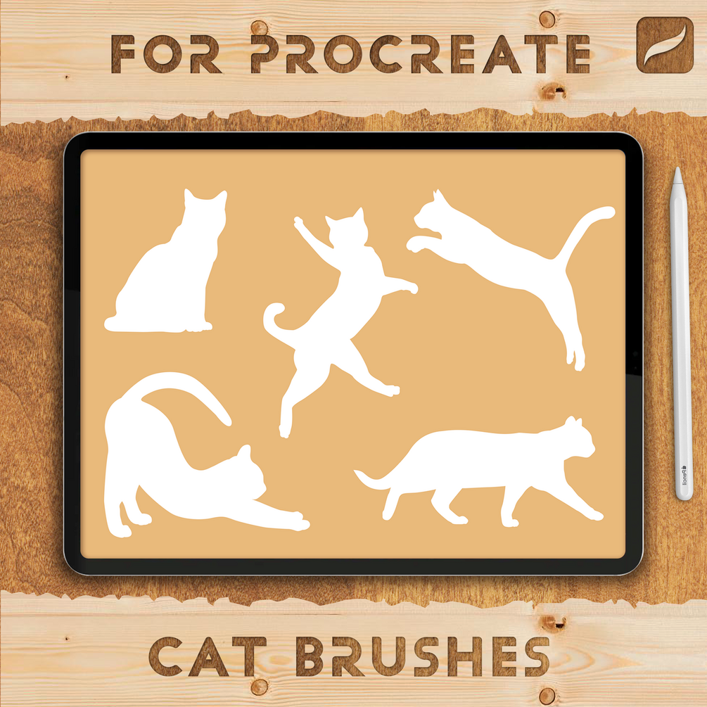 Free Cat Stamp Brushes for Procreate