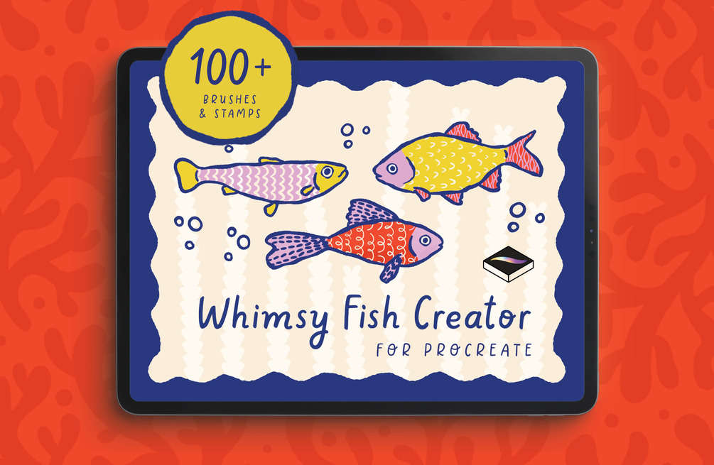 Whimsy Fish Creator for Procreate – Quirky Stamps and Brushes with Fish ...