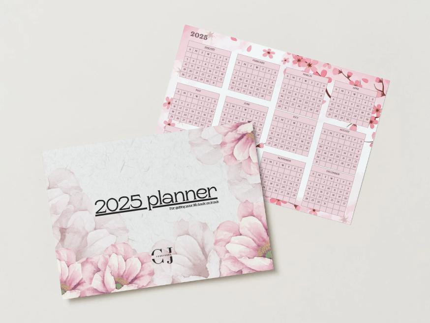Ultimate 2025 Pink Flowery Minimalistic Planner - Note taking, Habbit ...