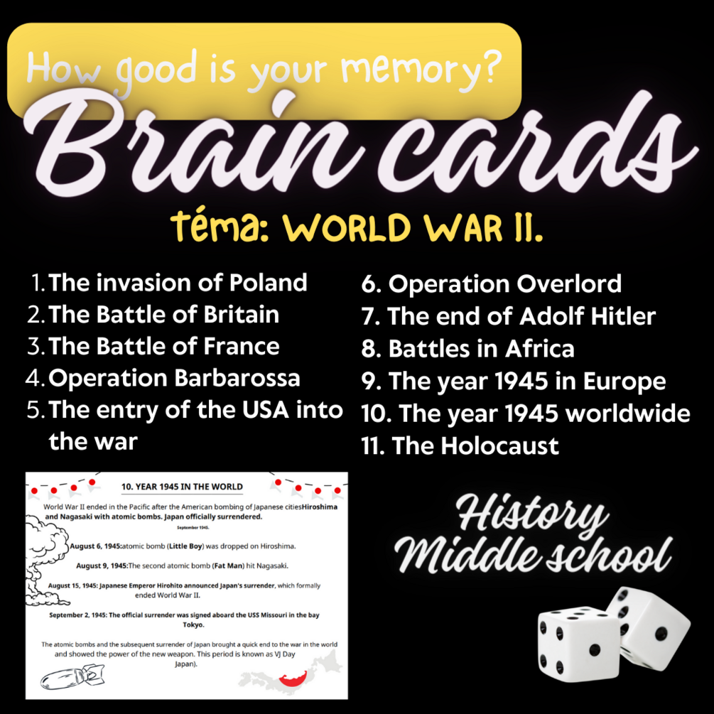 BRAIN CARDS - WORLD WAR II