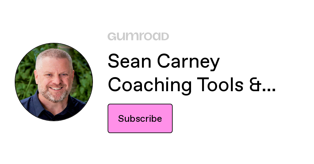 Sean Carney Coaching Tools & Resources