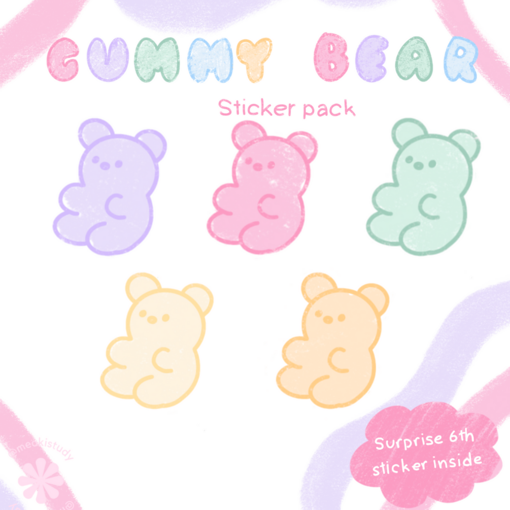 Gummy Bear Sticker Pack