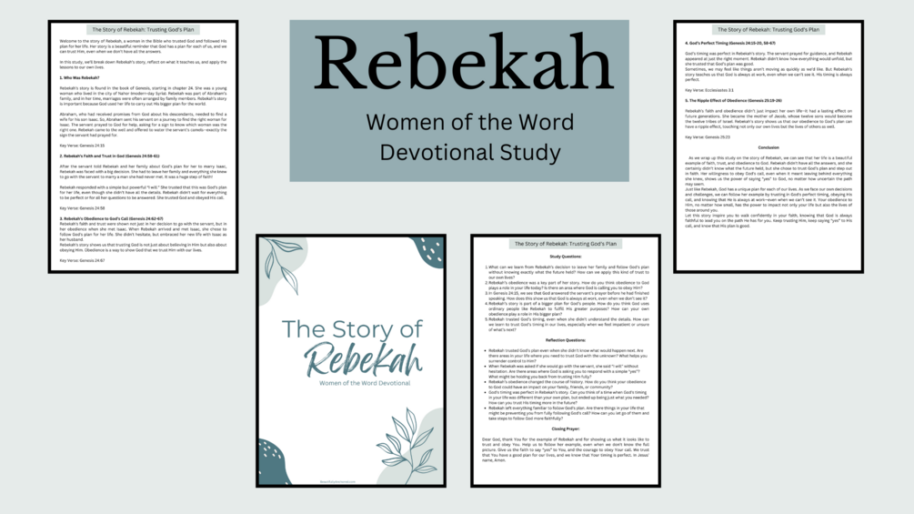 Rebekah: Women of the Word Devotional Study