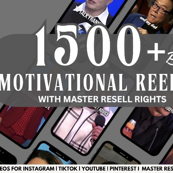1500+ Motivational Reels Bundle, Viral Reels, Instagram Reels Template