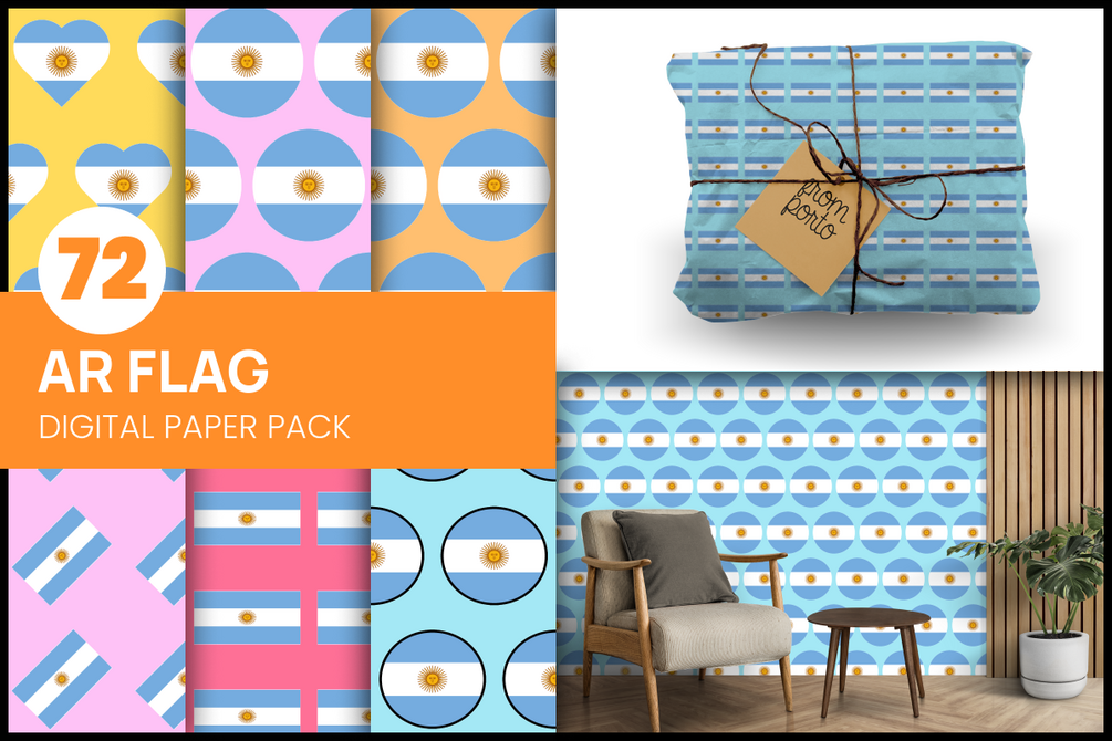 AR Flag Seamless Patterns