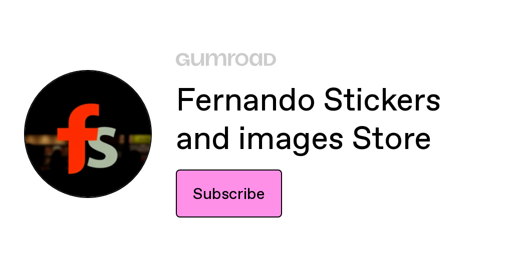 Fernando Stickers and images Store