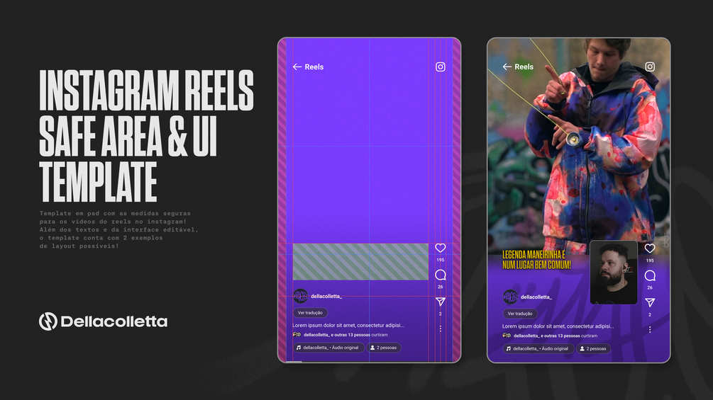 Instagram Reels - Safe Area + Interface