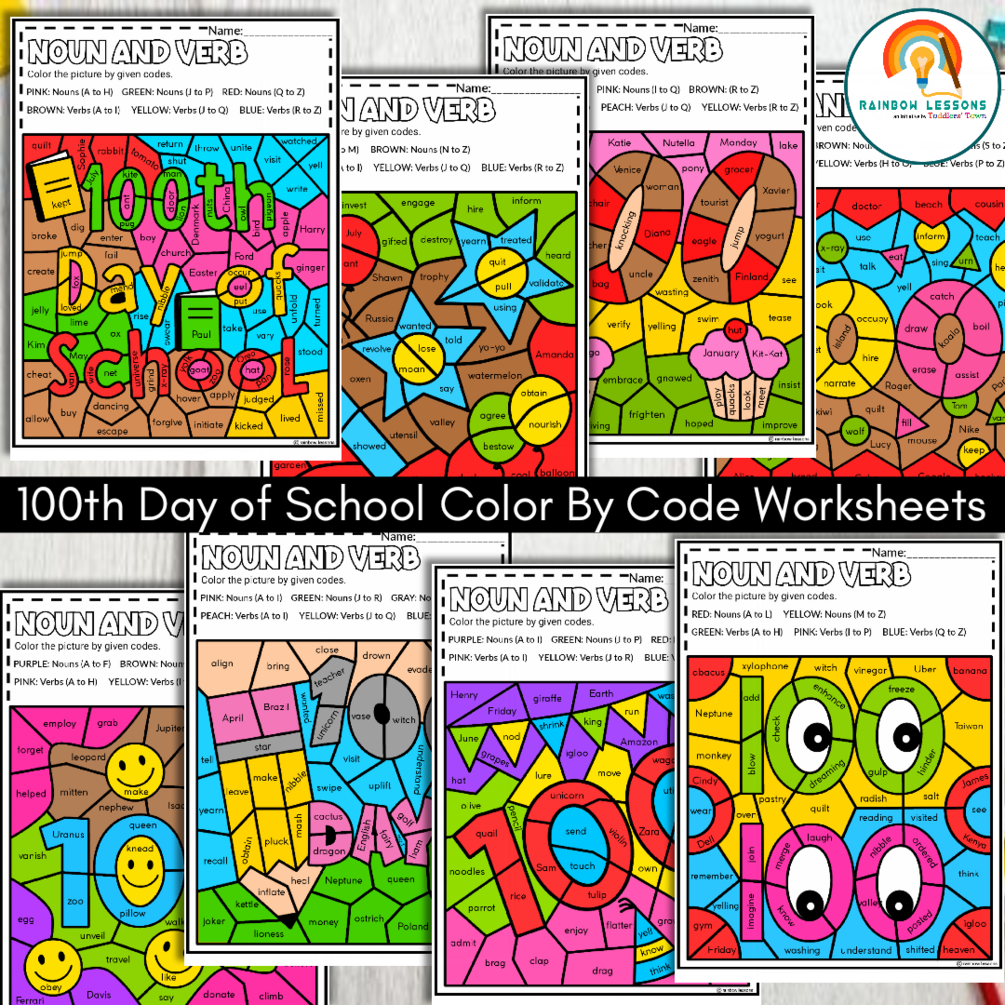 100th Day of School Activities | 100th Day of School Coloring Sheets ...