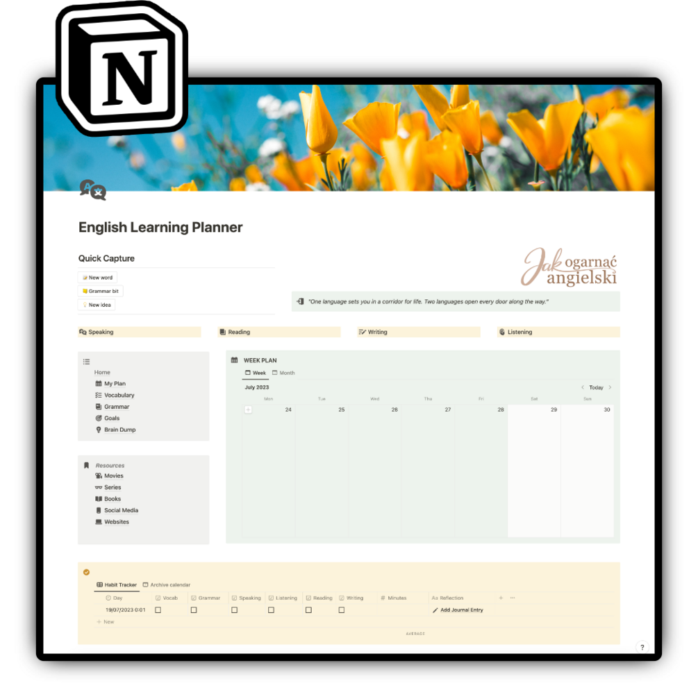 Language Learning Planner
