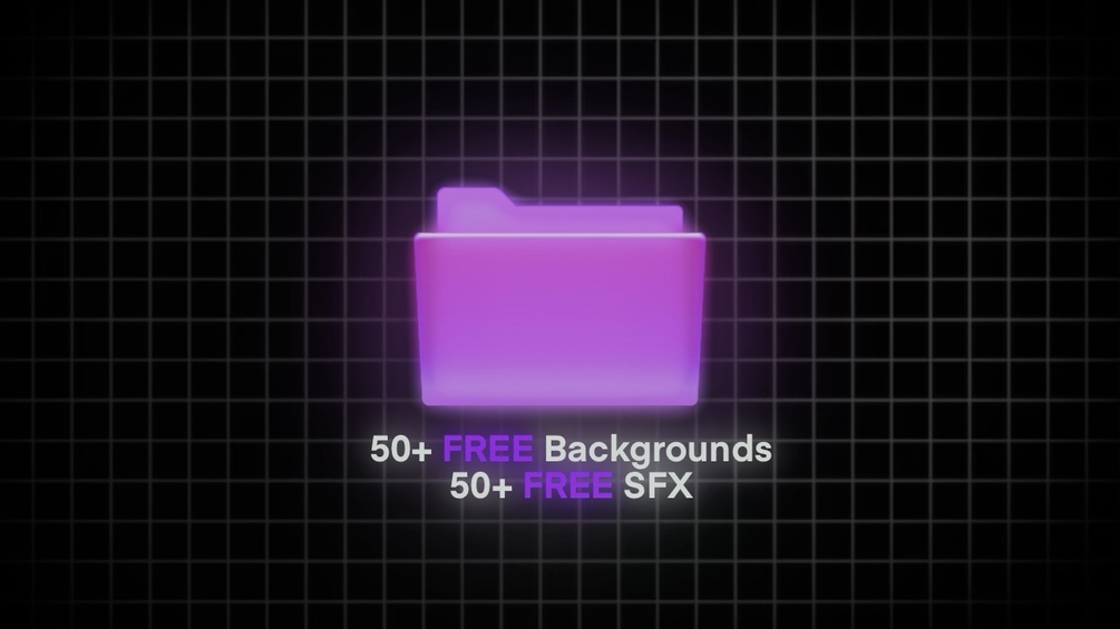 FREE 50+ Motion Backgrounds & 50+ SFX