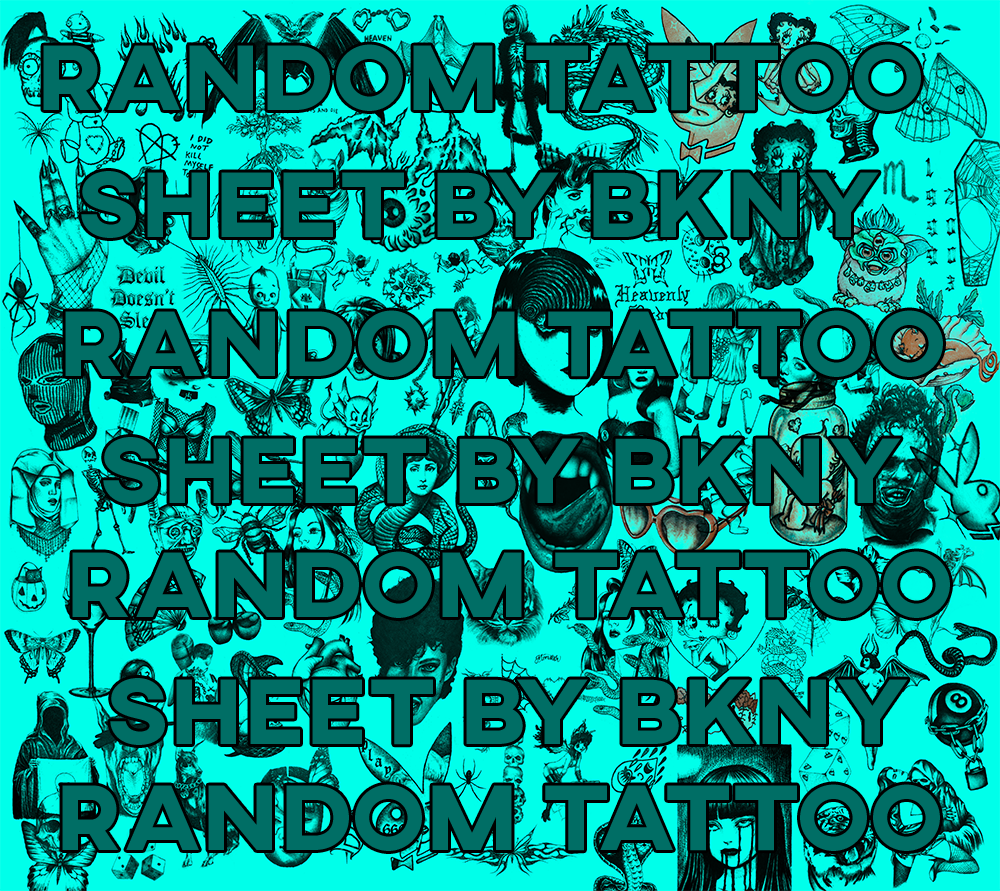 random tattoo sheet