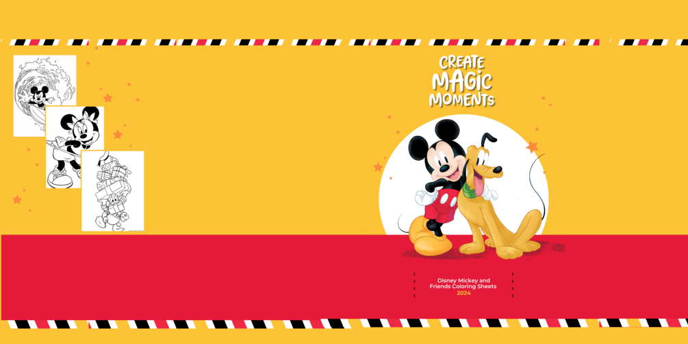 Magic moments mickey mouse coloring book for kids