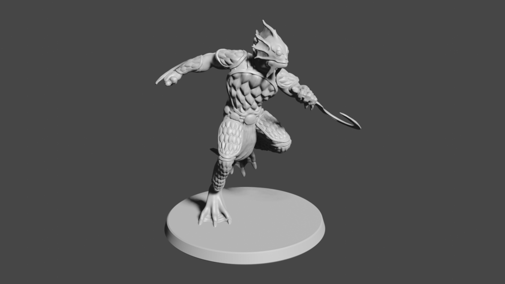 Sahuagin/Fishman Twin Sickle Wielder