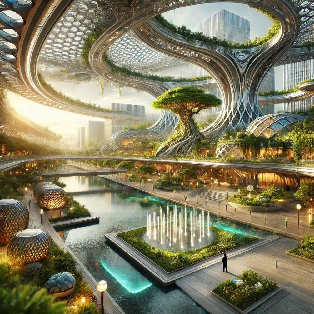🌿🏙️ Futuristic Fusion: Nature Meets Design in Harmony