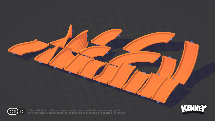 (FREE PRODUCT) Modular Toy Car Kit 3D Model