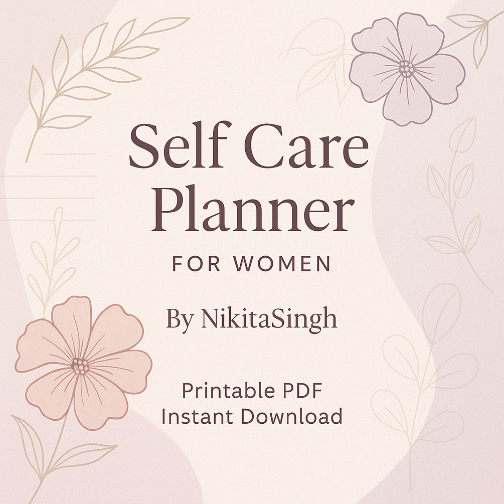 Self Care Planner For Women