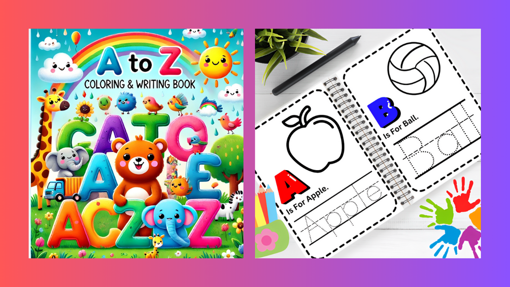 Fun & Educational Kids Coloring & Writing Book | Printable ABC Activity ...