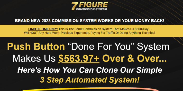 7 Figure System - Done for you Website