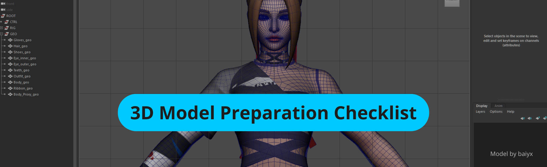 Preparing Your Model for Rigging in Maya - RiggingPRO