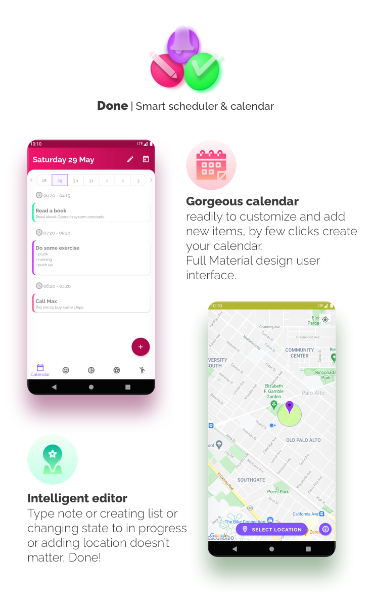 Done | Smart scheduler & calendar