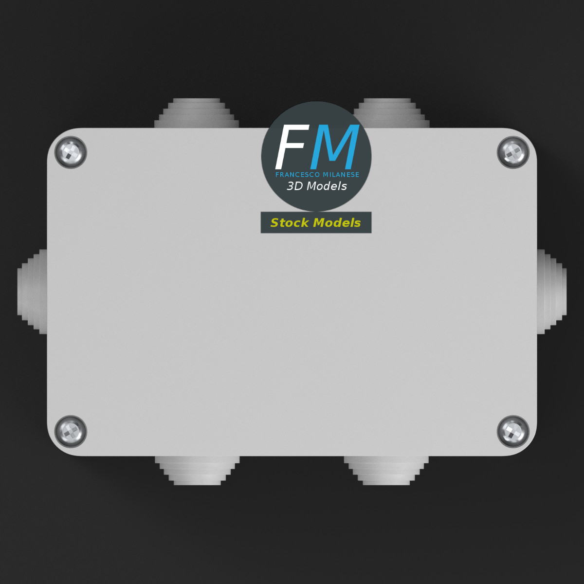 3D MODEL - Rectangular junction box 2