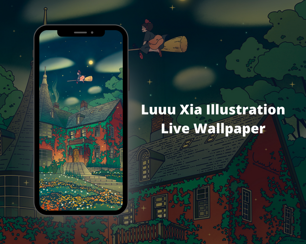 Luuu Xia Illustration Live Wallpaper: A Starry Night Out