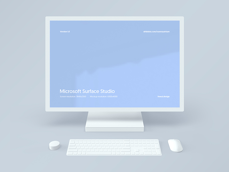 Microsoft Surface Studio Mockup Ver. 2