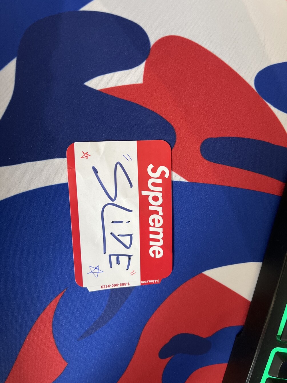 Supreme "Slide" sticker