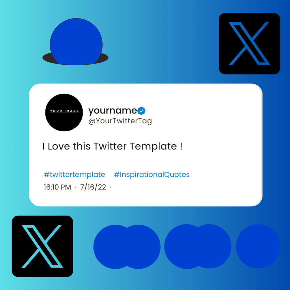Template post twitter