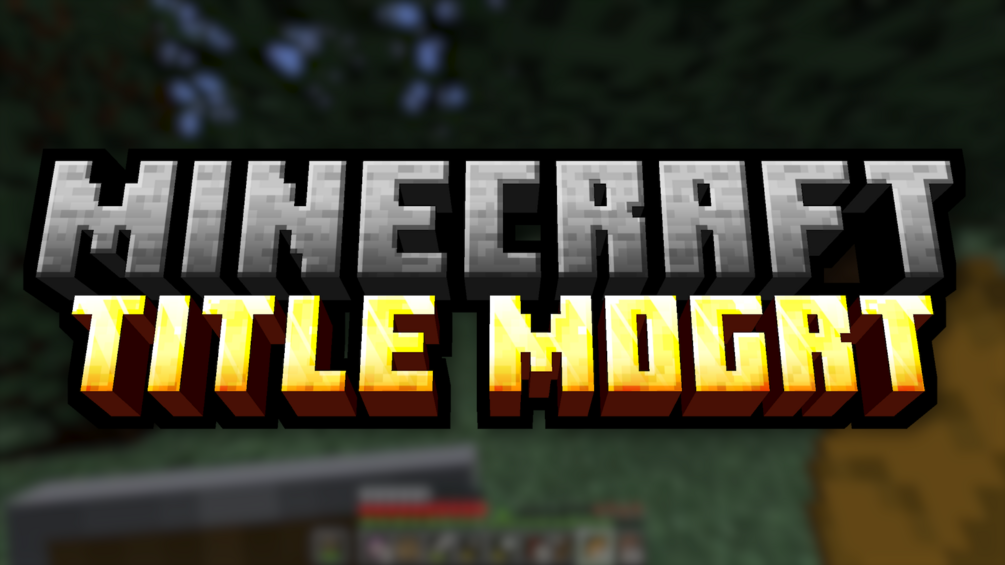 Minecraft Title MOGRT [Premiere Pro]