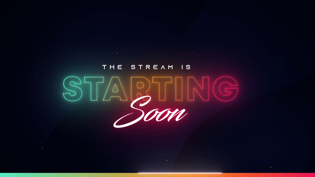 Neon Color Effect Stream Overlay – Vibrant, Animated Design for Twitch ...